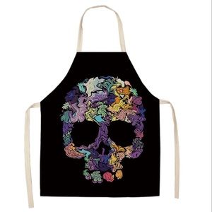 Kitchen | Apron Watercolor Colorful Skull Punk Goth Crafts | Poshmark